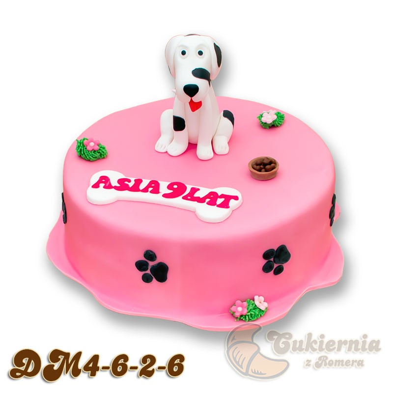 Tort z figurką pieska - Cukiernia z Romera